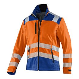 K&Uuml;BLER WORKWEAR K&uuml;bler PSA Reflectiq Jacke 1507 warnorange/kbl.blau L ; K&uuml;bler Workwear (1507 8427-3746-L)