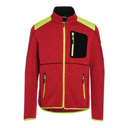 K&Uuml;BLER WORKWEAR Strickjacke FOREST LIGHT rot/warngelb Form 1550 Gr&ouml;&szlig;e XXL ; K&uuml;bler Workwear (1550 6335-5634-XXL)