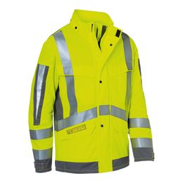K&Uuml;BLER WORKWEAR Wetterjacke PROTECTIQ HIGH VIS ARC2 PSA 3 warngelb/anthrazit Form 1395 Gr&ouml;&szlig;e XS ; K&uuml;bler Workwear (1395 8430-3497-XS)