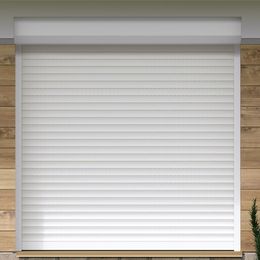 Rollladen 110x140cm nach Ma&szlig; | PVC, wei&szlig; | JAROLIFT Basic Vorbaurollladen