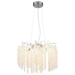 Collett's Monde H&auml;ngeleuchte, Alu, Chrom, Metall, Kunststoff, Glas, 120 cm, Lampen & Leuchten, Innenbeleuchtung, H&auml;ngelampen, Pendelleuchten