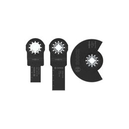 Bosch Holz- und Weichmetall-Blatt-Set f&uuml;r oszillierende Multifunktionswerkzeuge,3-tlg. (2608669333)