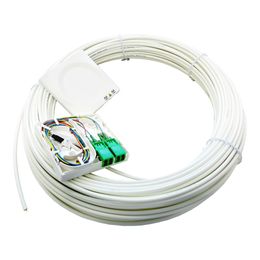 Acome Komponenten IO1140661823021502 FTTH-AP-Dose T1 m. Kabel 15m 1xLCD/APC rws aus Kunststoff f&uuml;r Glasfaseranschluss, IO1140661823021502)