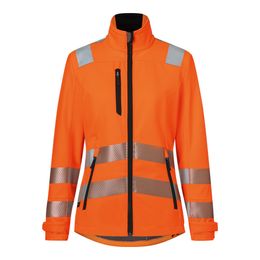 K&Uuml;BLER WORKWEAR K&uuml;bler Softshell Jacke Damen REFLECTIQ PSA 2 warnorange Form 1509 Gr&ouml;&szlig;e L ; K&uuml;bler Workwear (1509 8427-37-L)