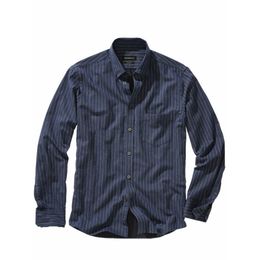 Mey & Edlich Mey & Edlich Herren Business-Flanellhemd Blau 100 % Baumwolle