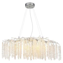 Collett's Monde H&auml;ngeleuchte, Klar, Alu, Chrom, Metall, Kunststoff, Glas, 40x120x100 cm, Lampen & Leuchten, Innenbeleuchtung, H&auml;ngelampen, Pendelleuchten
