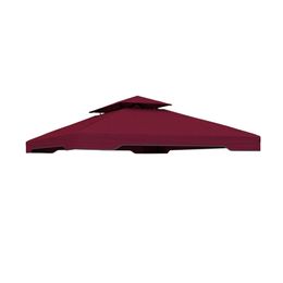 Ersatzdach f&uuml;r Deluxe Gartenpavillon | 4 x 3 m, bordeaux