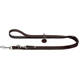 Hunter Verstellbare F&uuml;hrleine Comfort dunkelbraun M-L