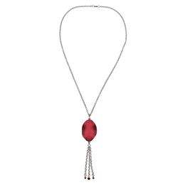 Paar Ohrstecker Steuer "Metall matt Glasstein bordeaux rot", Damen, Gr. one-size, Metall, rot, Ohrringe
