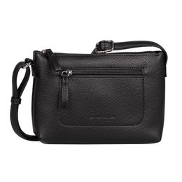 Umh&auml;ngetasche Tom Tailor "Elis", Damen, Gr. B/H/T: 22,5cm x 16cm x 6cm, schwarz, Polyurethan, clean, gepflegt, gepr&auml;gtes Muster, unifarben, Taschen Umh&auml;ngetasche, aus weich gek&ouml;rntem Lederimitat auff&auml;llige Ziernaht und feinem Logo