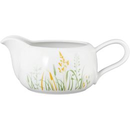 Sauciere Seltmann Weiden "Liberty - Meadow Grasses green", gr&uuml;n (wei&szlig;, gr&uuml;n), B:12,4cm H:8,3cm L:20,4cm T:20,4cm &Oslash;:20,4cm, Porzellan, Sch&uuml;sseln, Sch&uuml;ssel - 0,60 l