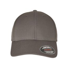 Flex Cap Flexfit "Flexfit Neue Kollektion Alpha Shape Flexfit", M&auml;dchen, Gr. S/M, grau (schwarzgrau), 63% Polyester, 34% Viskose, 3% Elasthan, unifarben, Caps