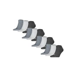 Sneakersocken Puma "Socken Sneaker Plain 12P 12er Pack", Herren, Gr. 39-42, grau, Obermaterial: 66% Baumwolle CO. 18% Polyamid PA. 14% Polyester PES. 2% Elasthan EL., Socken Sneakersocken