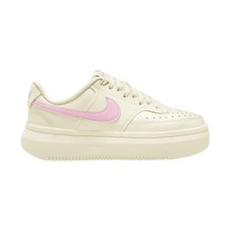 Sneaker Nike Sportswear "Court Vision Alta", Damen, Gr. 37,5, sail, pink foam, Leder, Synthetik, Schuhe Sneaker, inspiriert vom Design des Nike Air Force