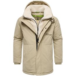 Kurzmantel STONE HARBOUR "Navroos XX", Herren, Gr. L (52), beige (sand), Obermaterial: 45% Polyester, 45% Baumwolle, 10% Nylon. Futter: 100% Polyester. Wattierung: 100% Polyester. &Auml;rmelfutter: 100% Polyester, gerade Po-bedeckend, hoch geschlossener Ausschnitt, &Auml;rmel ohne &Auml;rmelschlitz Rippb&uuml;ndchen mit Druckknopf,verstellbar, M&auml;ntel Kurzmantel, Kurzer Herren Wintermantel mit abnehmbarem Kragen