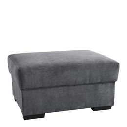 Cantus Hocker, Anthrazit, Textil, 80x40x60 cm, Stoffauswahl, Wohnzimmer, Hocker, Sitzhocker