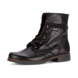 Schn&uuml;rstiefelette Gabor, Damen, Gr. 36, dunkelbraun, Kalbsleder, unifarben, Schuhe Schn&uuml;rstiefelette, Schn&uuml;rboots, Businessschuh mit Blockabsatz