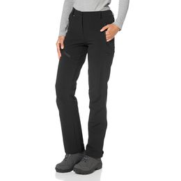 Funktionshose Polarino, Damen, Gr. 36, N-Gr, schwarz, Obermaterial: 92% Polyamid, 8% Elasthan, unifarben, schmal lang, Hosen Funktionshose, mit Rei&szlig;verschlusstaschen