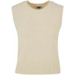 Rundhalspullover Urban Classics "Urban Classics Damen Ladies Knit Slipover", Damen, Gr. S, sand, 73% Polyacryl, 27% Polyester, unifarben, normal, Rundhals, Pullover Rundhalspullover