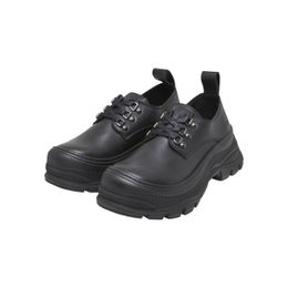 Trainingsschuh Buffalo "Buffalo roam lace up lo hike", Damen, Gr. 38, schwarz, Leder, unifarben, Schuhe
