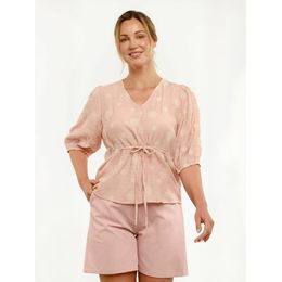 Langarmhemd LIBERT&Eacute; ESSENTIEL "Libert&eacute; Essentiel Shirt FIA", Damen, Gr. L, Normalgr&ouml;&szlig;en, rose, Obermaterial: 52% Viskose, 48% Polyester, Hemden