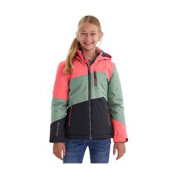 Outdoorjacke Killtec "Lynge GRLS JCKT B", Kinder, Gr. 116, gr&uuml;n (mint), Obermaterial: 100% Polyester.Futter: 100% Polyester.F&uuml;llung: 100% Polyester, Jacken Outdoorjacke, Wasserdichte Winterjacke mit Kapuze, Fleece, verstellbaren &Auml;rmeln