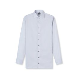 Businesshemd OLYMP "OLYMP Luxor, modern fit, Royal Kent", Herren, Gr. 39, Normaler Arm, silbergrau, 100% Baumwolle, Hemden