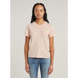 G-Star Raw T-Shirt G-STAR "Overdyed Front Seam T-Shirt", Damen, Gr. XS, liquid pink gd, Obermaterial: 100% Baumwolle, Shirts T-Shirt