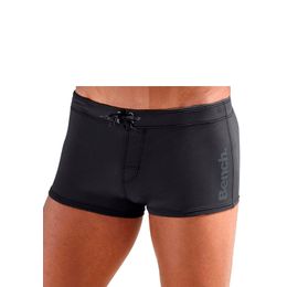 Boxer-Badehose Bench., Herren, Gr. 4, N-Gr, schwarz, Polyamid, unifarben, Badehosen, mit seitlichem Logoprint