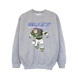 Disney - "Lightyear Buzz Jump To Action" Sweatshirt f&uuml;r M&auml;dchen (Grau)