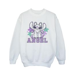 Disney - "Lilo & Stitch Angel" Sweatshirt f&uuml;r M&auml;dchen (Wei&szlig;)