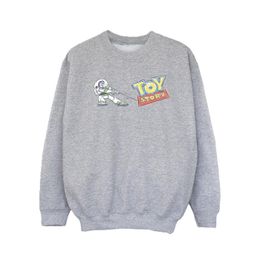 Disney - "Toy Story Buzz Pulling Logo" Sweatshirt f&uuml;r M&auml;dchen (Grau)