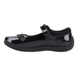 Hush Puppies - M&auml;dchen Schul-Uniform-Schuhe "Christina", Leder (Schwarzer Lack)