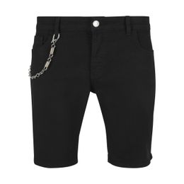 Shorts 2Y Premium "2Y Premium Herren 2Y Jeans Shorts", Herren, Gr. 30, Normalgr&ouml;&szlig;en, schwarz, 97% Baumwolle, 3% Elasthan, unifarben, normal, Hosen Shorts