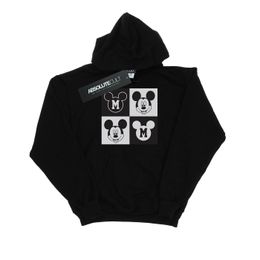 Disney - "Mickey Mouse Smiling Squares" Kapuzenpullover f&uuml;r Damen (Schwarz)