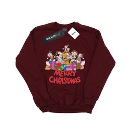 Disney - "Mickey Mouse and Friends" Sweatshirt f&uuml;r M&auml;dchen (Burgunderrot)
