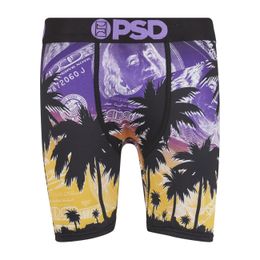 Boxershorts PSD "PSD BENJI SUNRISE", Herren, Gr. XL, 1 Stk., multicolor, 88% Polyester, 12% Elasthan, Unterhosen