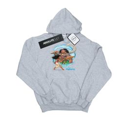 Disney - "Moana And Maui Wave" Kapuzenpullover f&uuml;r M&auml;dchen (Grau)