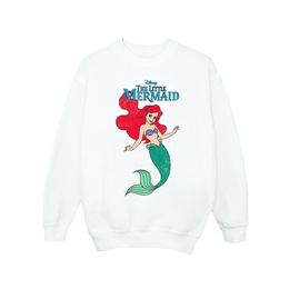 Disney - "The Little Mermaid" Sweatshirt f&uuml;r M&auml;dchen (Wei&szlig;)