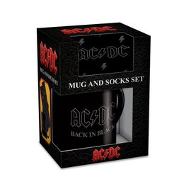 ACDC AC/DC - Tasse/Socken-Set "Back In Black" (Schwarz)