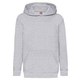 Fruit of the Loom - "Classic" Kapuzenpullover f&uuml;r Kinder (Grau meliert)