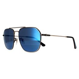 Police Polizei Aviator Mens Shiny Pink Gold Smoke Mirror Blue SPLF64 Octane 1
