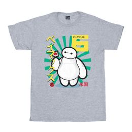 Disney - "Big Hero 6" T-Shirt f&uuml;r M&auml;dchen (Grau)