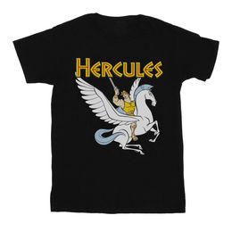 Disney - "Hercules With Pegasus" T-Shirt f&uuml;r M&auml;dchen (Schwarz)