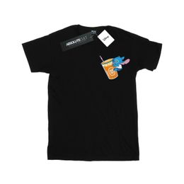 Disney - "Lilo And Stitch Drink" T-Shirt f&uuml;r M&auml;dchen (Schwarz)