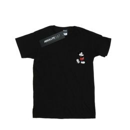 Disney Herren Mickey Mouse Kickin Retro Chest T-Shirt (Schwarz)