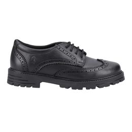 Hush Puppies - M&auml;dchen Schul-Uniform-Schuhe "Maxine", Leder (Schwarz)
