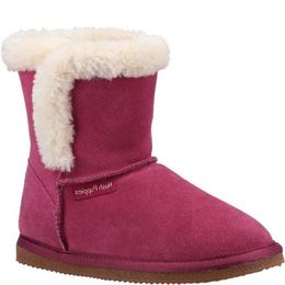 Hush Puppies M&auml;dchen Ashlynn Wildleder Hausschuhe (Rose)