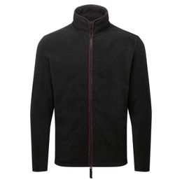 Premier - "Artisan" Fleecejacke f&uuml;r Herren (Schwarz/Braun)