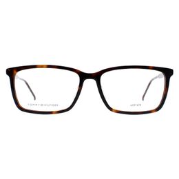 Tommy Hilfiger Rectangle Herren Dunkel Havanna TH 1641